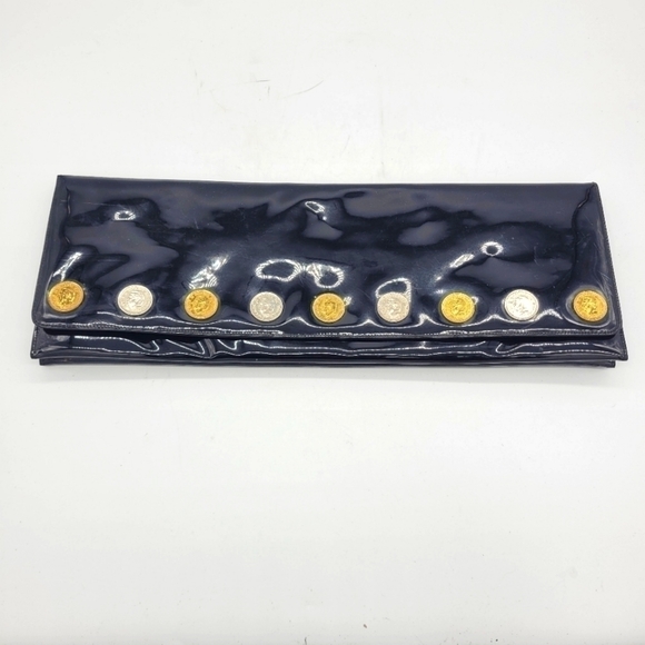 Club Monaco | Bags | Vintage 5s Black Patent Lennox Bags Monaco Coin ...